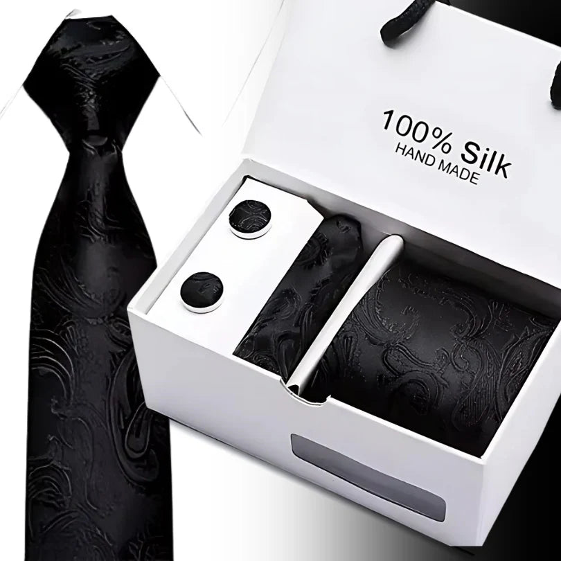 TieBox | Men's Premium Silk Tie Gift Set