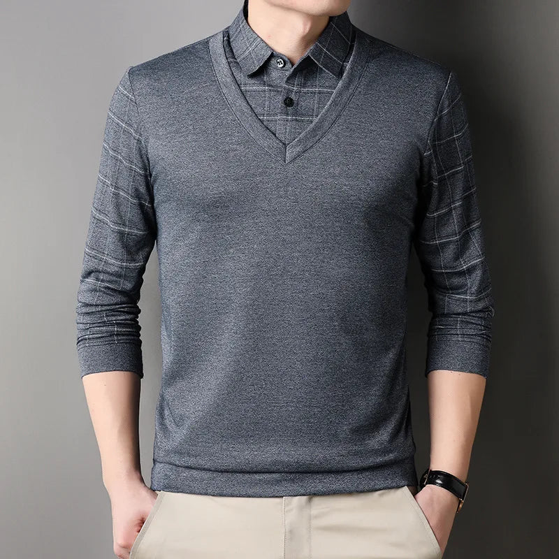 MONTGOMERY REFINED LONG SLEEVE POLO