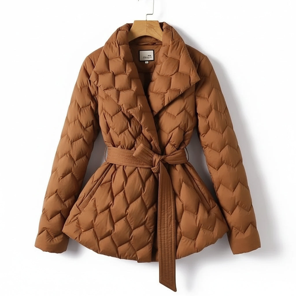 Sienna Quilted Wrap Coat